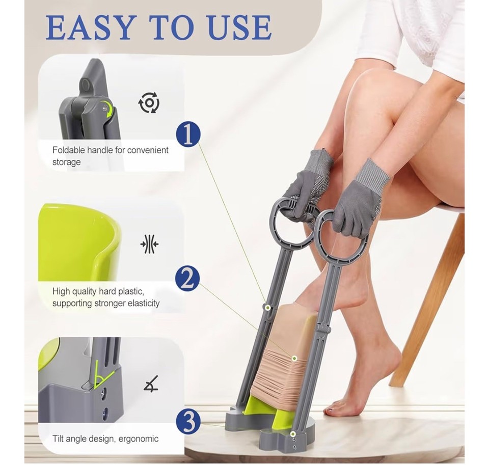 Compression Sock Aid Device - Helper Device for Putting on Compression ...