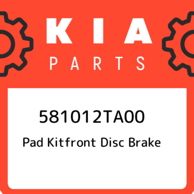 581012TA00 Kia Pad kitfront disc brake 581012TA00, New Genuine OEM Part ...