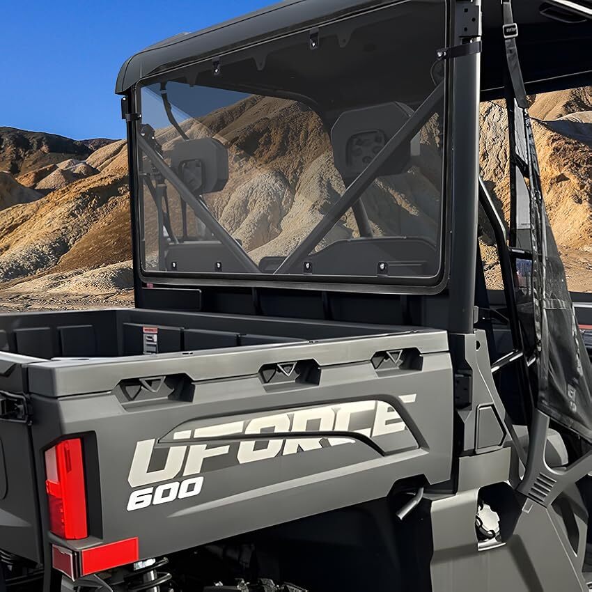 Uforce 600 Rear Windshield UTV Back Window for 2021-2025 CFMOTO UForce ...