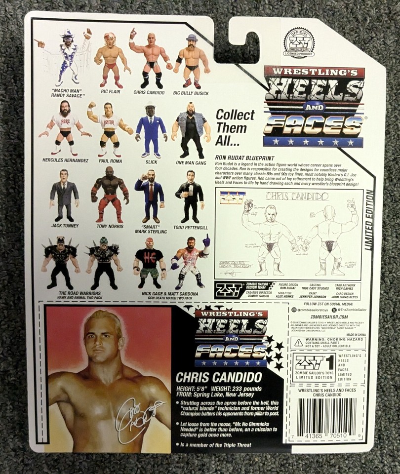 WWF WWE Heels And Faces Chris Candido Bodydonna Zombie Sailor Toys ...