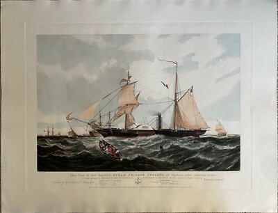 Steam Frigate Cyclops by Knell - Etching | eBay