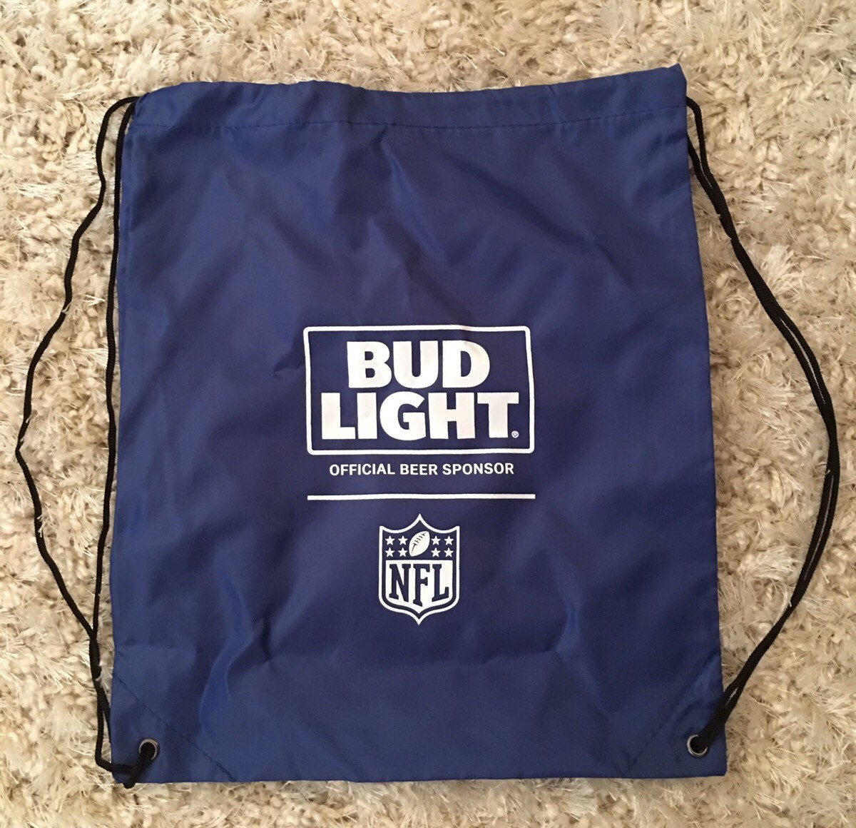 Bud Light NFL String Drawstring Backpack Sack Gym Tote Waterproof Sport ...