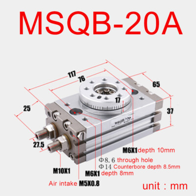 For SMC series: MSQB-20A Pneumatic Rotary Cylinder | eBay