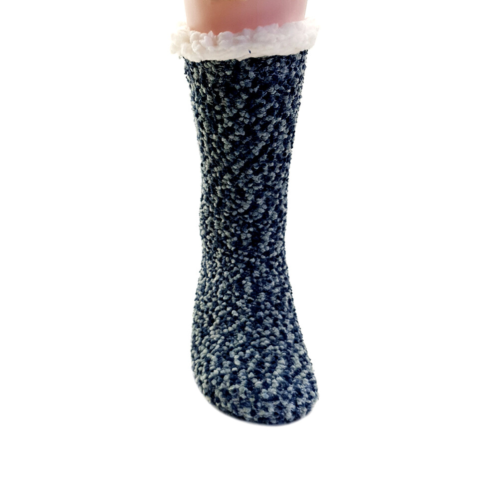 Soft Socks Winter Blue - Non-Slip - N7220 Blue | eBay