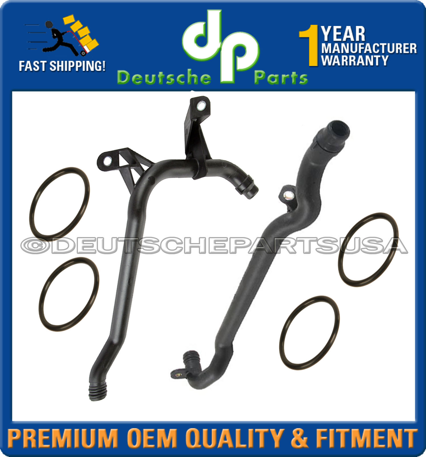 WATER + ENGINE HEATER INLET COOLANT PIPE 11531705210 + 11537502525 For ...