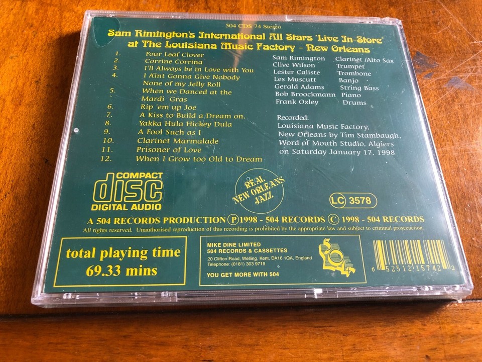 Sam Rimington's International All Stars "Live In Store @ The LMF ...