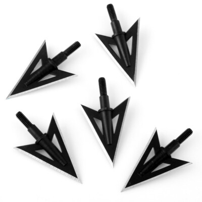 12PCS Classics Broadheads Sharp Metal blade 100Grain Tradition Hunting ...