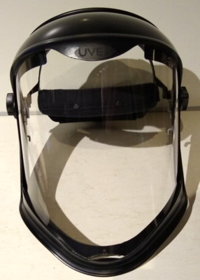 UVEX Bionic S8510 Full Face Shield Clear Anti-Fog Flip-Up Safety Protection | eBay