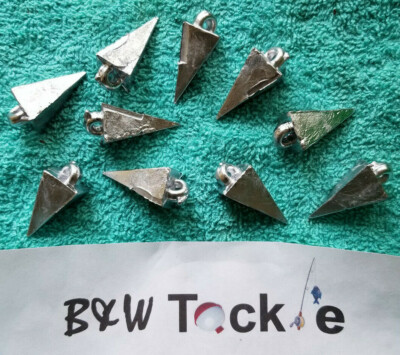 25 (twenty five) 1 OZ PYRAMID SINKERS LEAD FISHING WEIGHTS FREE ...