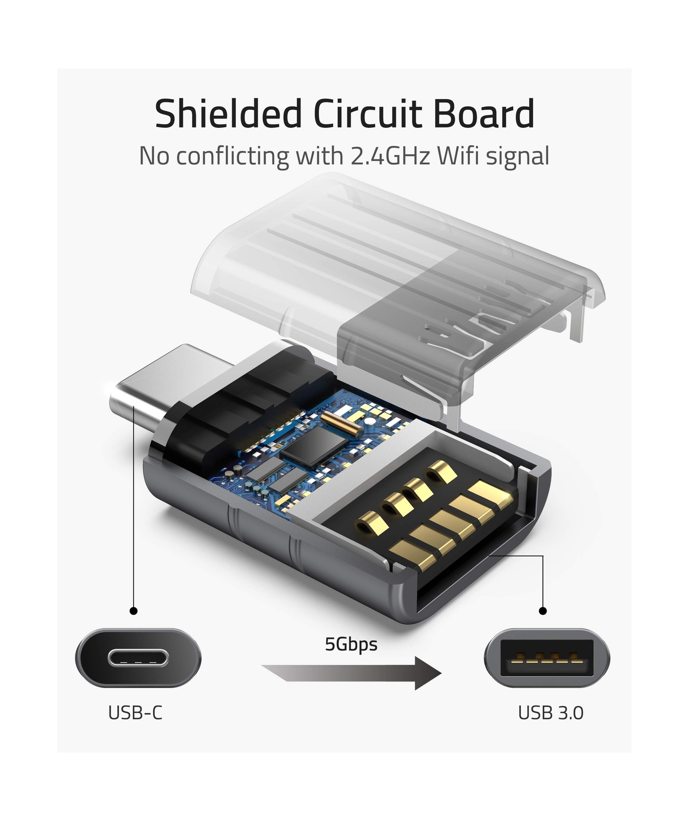 Syntech USB C to USB Adapter Pack of 2 USB C Male to USB3 Female ...
