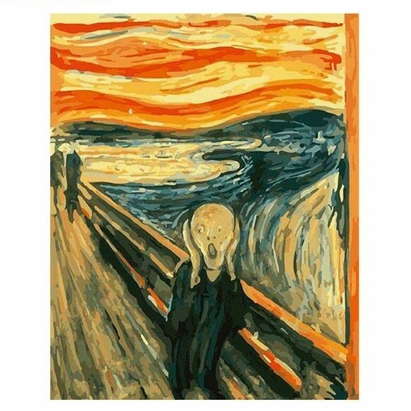 Paint By Numbers Kit The Scream 40CMx50CM Canvas | eBay