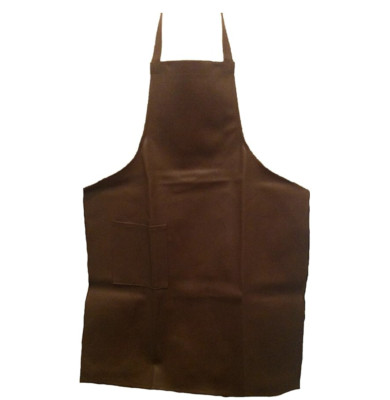 Sunrise Kitchen SupplyQuupTen Vinyl Bib Apron w/ Pocket Brown Sysco ...