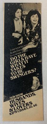1978 CBS tv ad~ HUSBANDS WIVES & LOVERS do the girls have what it takes ...
