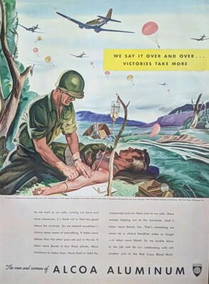 1943 vintage WW2 Allied Forces Print Ad. Alcoa Aluminum. | eBay