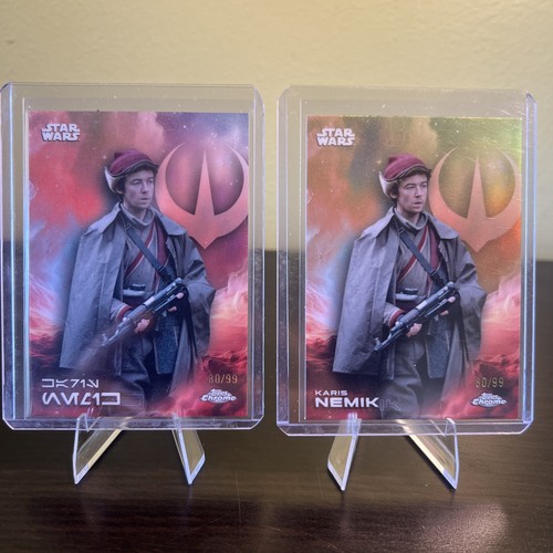2025 Topps Chrome Star Wars Karis Nemick 80/99 NUMBER MATCH lot ...