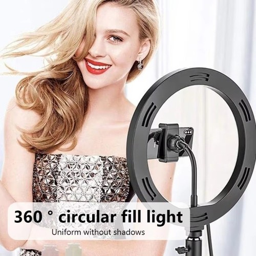 Dimmable Photography Phone Tripod LED Ring Light Fill Ring Light Lamp ...