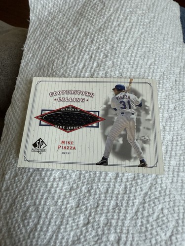 2001 SP Authentic Mike Piazza Jersey Card Mets | eBay