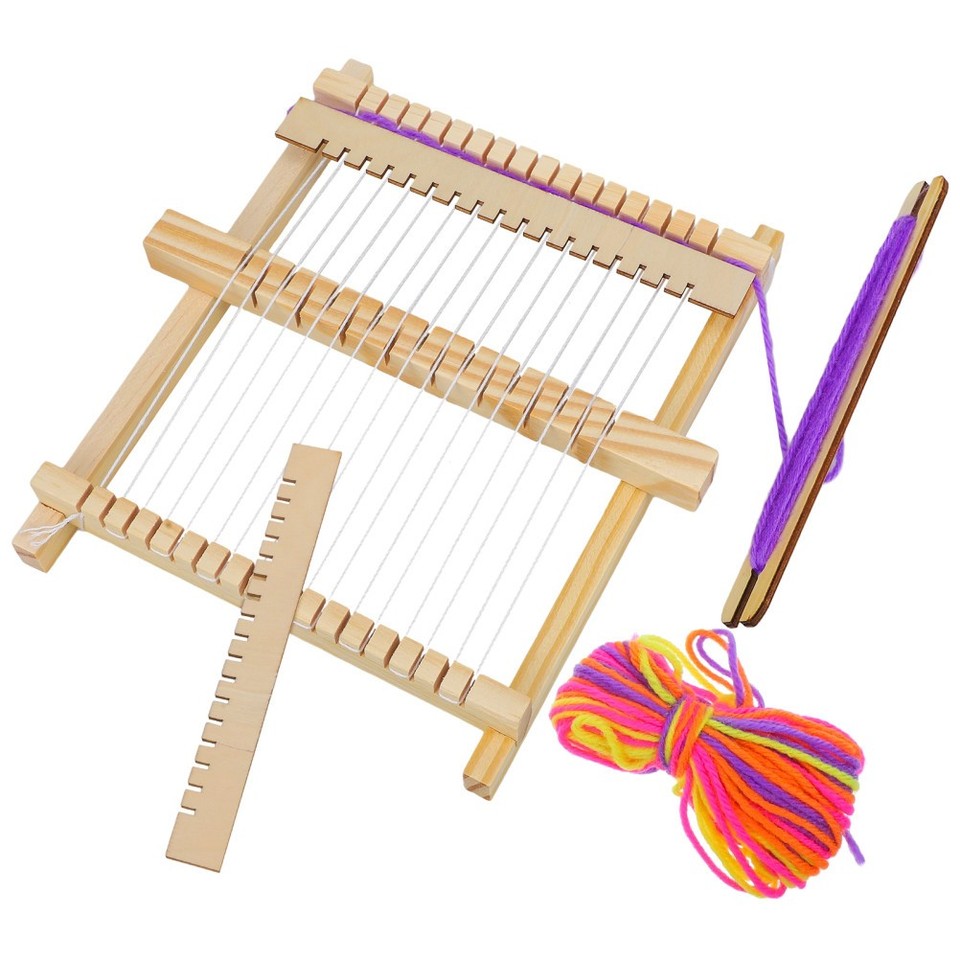 Wooden Weaving Tool Handloom Hand-knitting Loom Toys for Kids Children ...