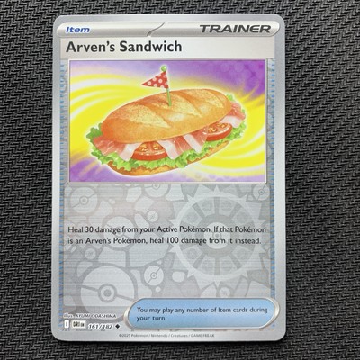 Arven's Sandwich 161/182 Reverse Holo Pokemon TCG: Destined Rivals Near ...