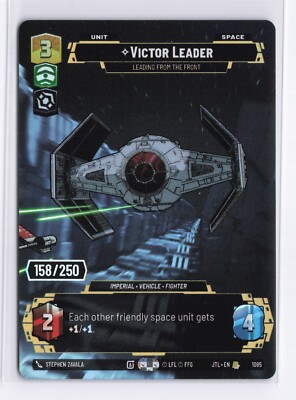 Victor Leader (158/250) (Serialized Foil) Star Wars Unlimited Jump to ...