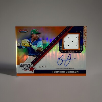 2024 Bowmans Best, Termarr Johnson, Orange Futures AllStar Relic ...