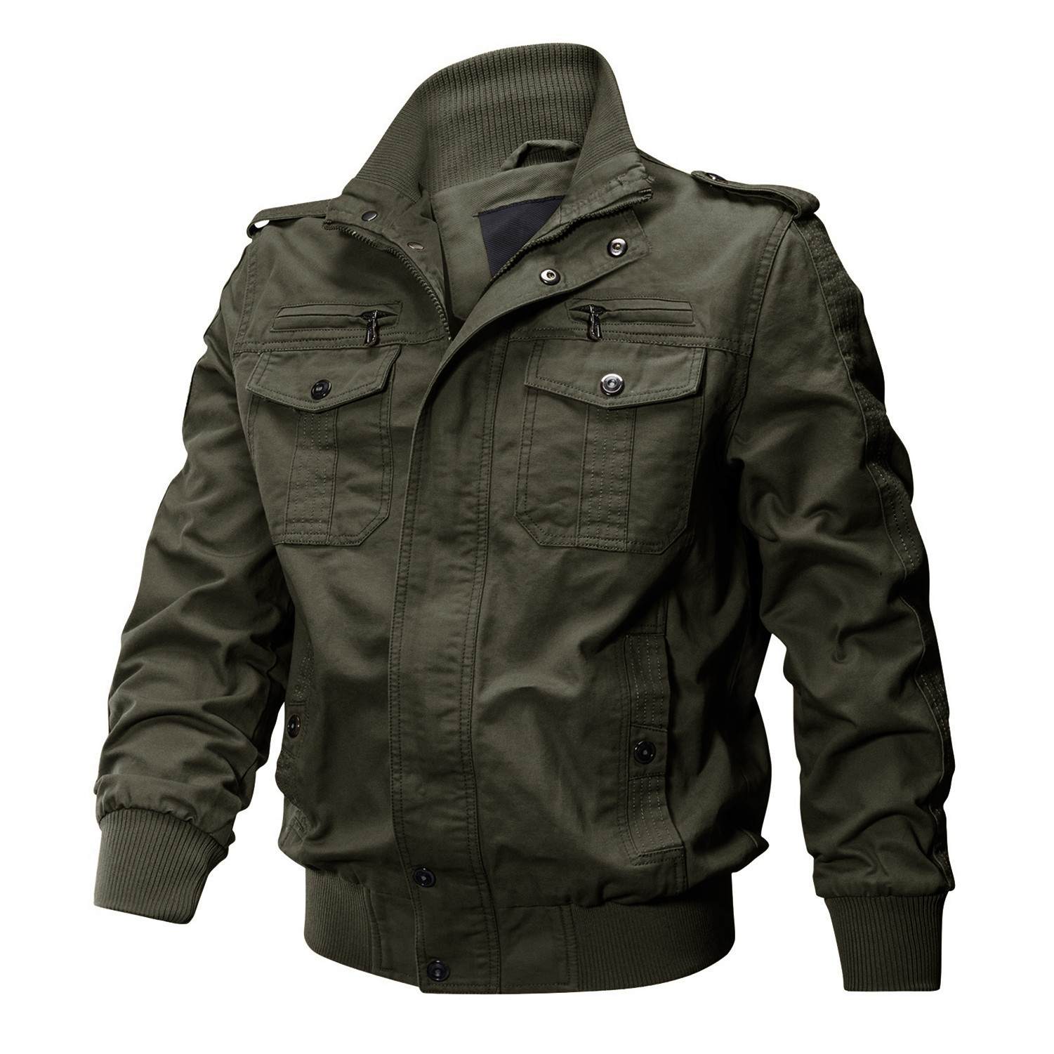 Tactical Men's Military Cargo Jacket Cotton Coat Army Winter Bomber ...