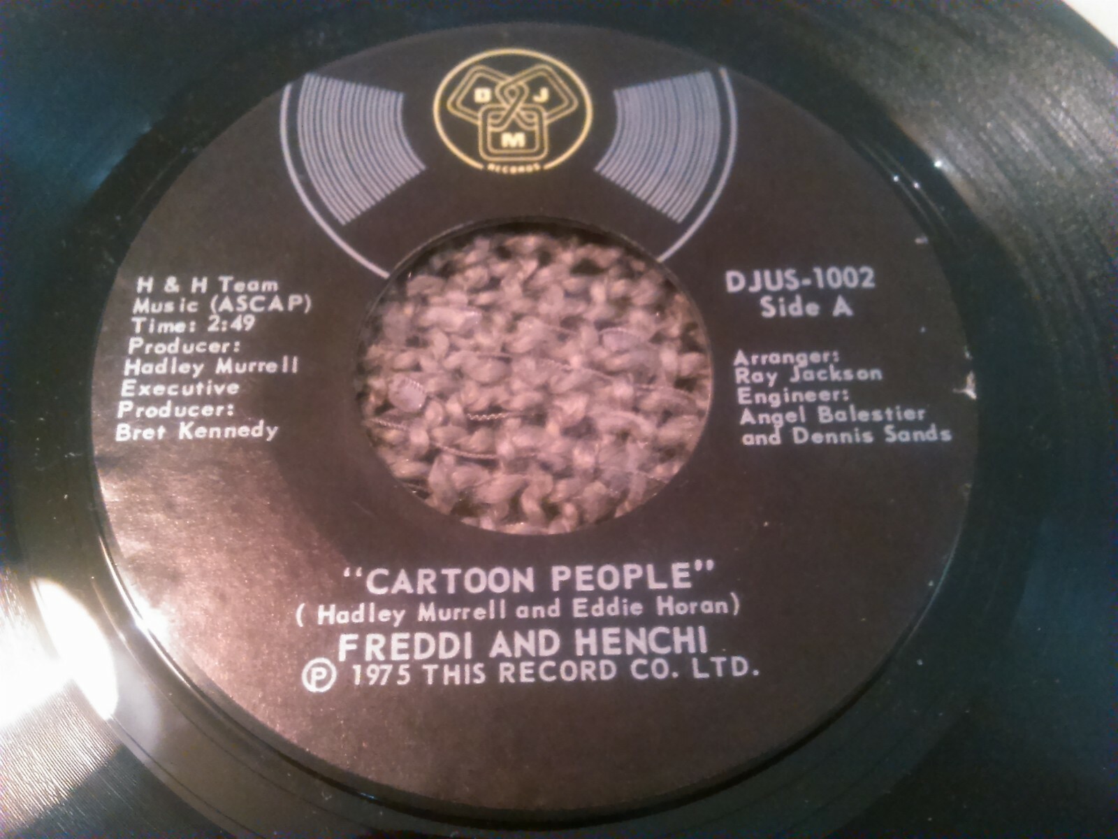 FREDDI AND HENCHI - CARTOON PEOPLE / TRY TO GET TO KNOW ME 7" 45 RPM EX ...