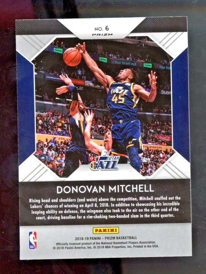 2018-19 Panini Prizm That's Savage! Silver Prizm Donovan Mitchell #6 | eBay