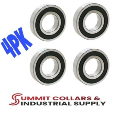 1604-2RS SEALED BALL BEARING 3/8 ID X 7/8 OD X 11/32 (.3438") WIDE 4PK ...