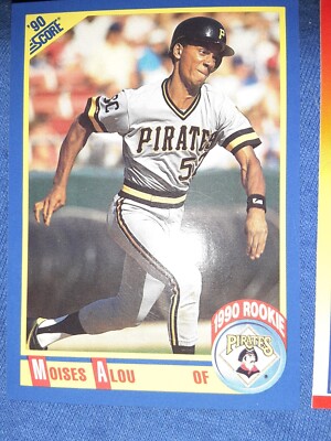 MOISES ALOU 1990 Score RC ROOKIE Baseball Card #592 Pittsburgh Pirates ...