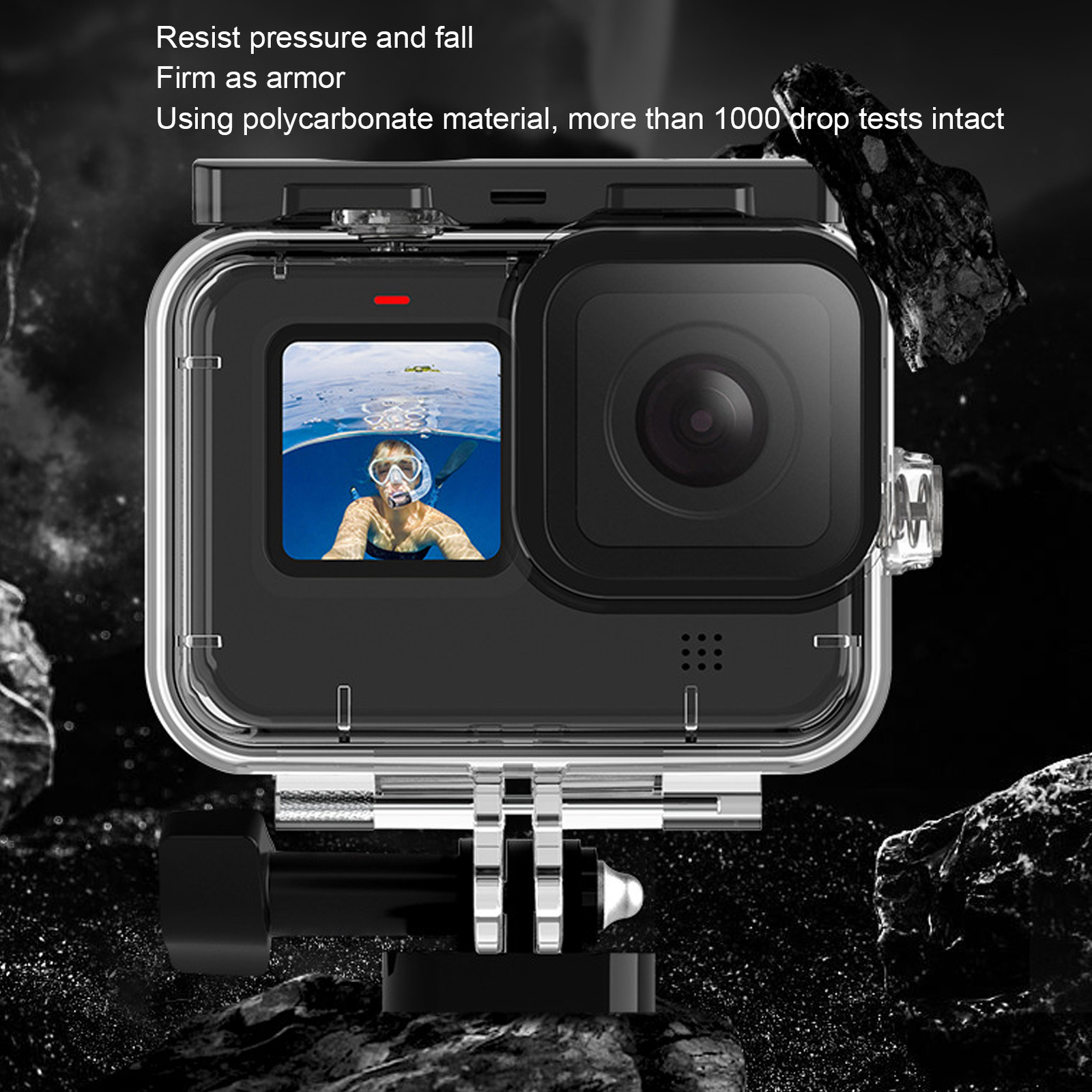 45m Underwater Waterproof Case With 3 Color Filters Diving Protective ...