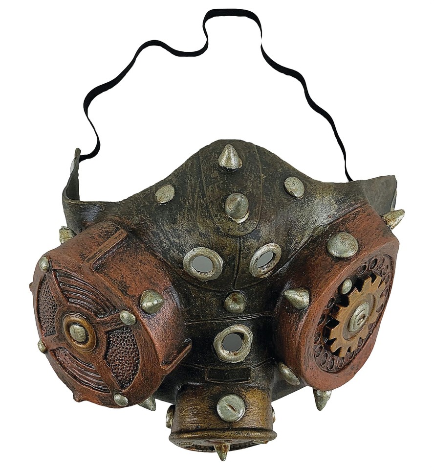 Steampunk Muzzle Gas Doomsday Science Fiction Adult Mens Costume Latex ...