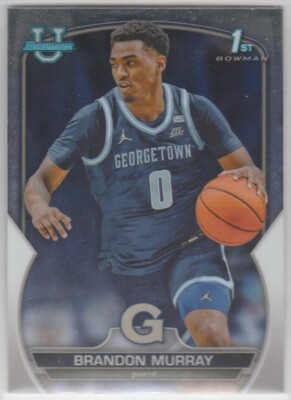2022-23 Bowman University #40 Brandon Murray RC Georgetown Hoyas | eBay