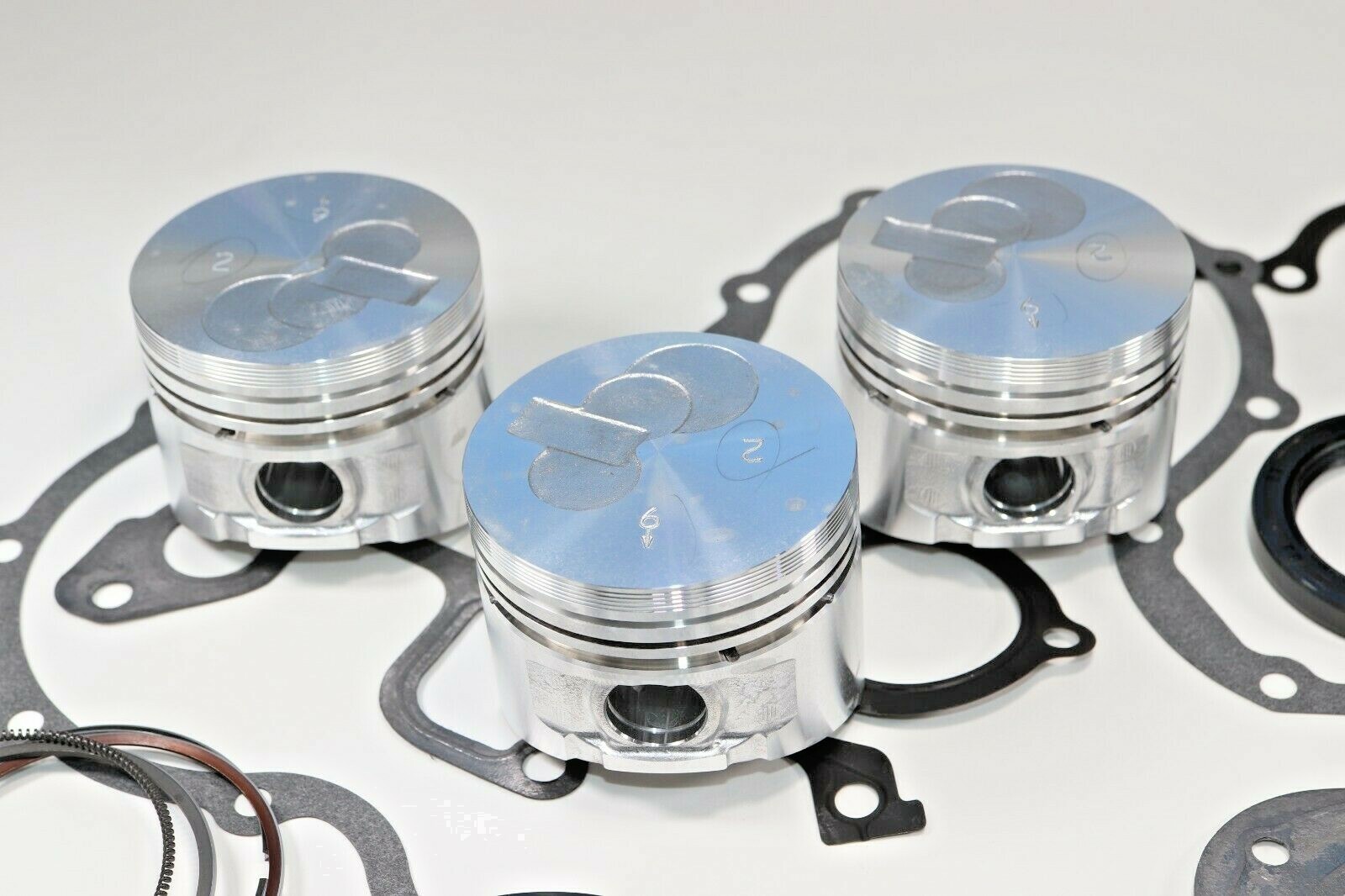 Kawasaki 3010 4010 Mule DIESEL Rebuild Kit w/ Pistons Rings Bearings ...