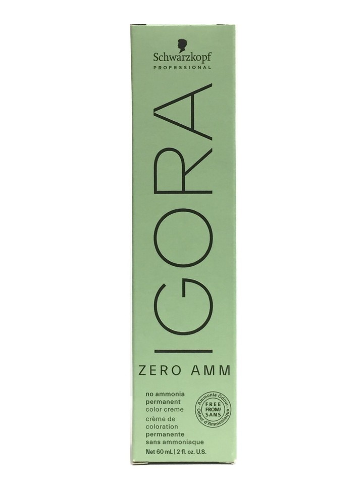 Schwarzkopf IGORA ZERO AMM No Ammonia Permanent Hair Color, 2 oz ...
