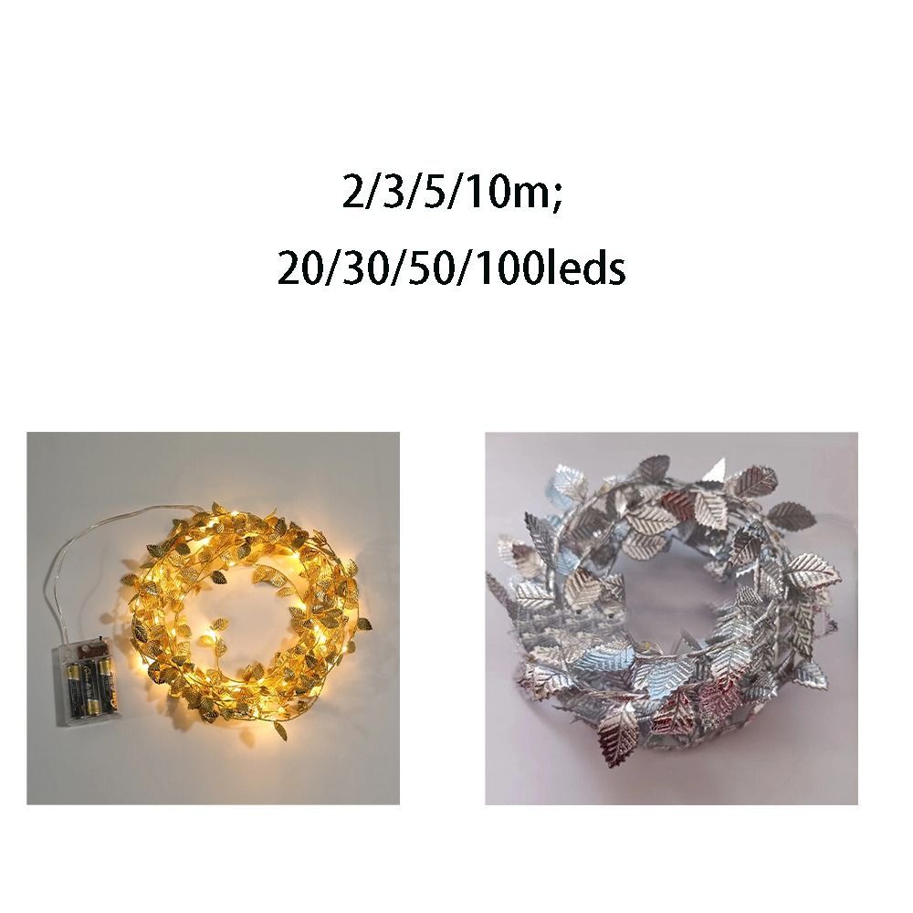 Creative Gold Leaf String Lights Simulated Atmosphere Light Tree | eBay