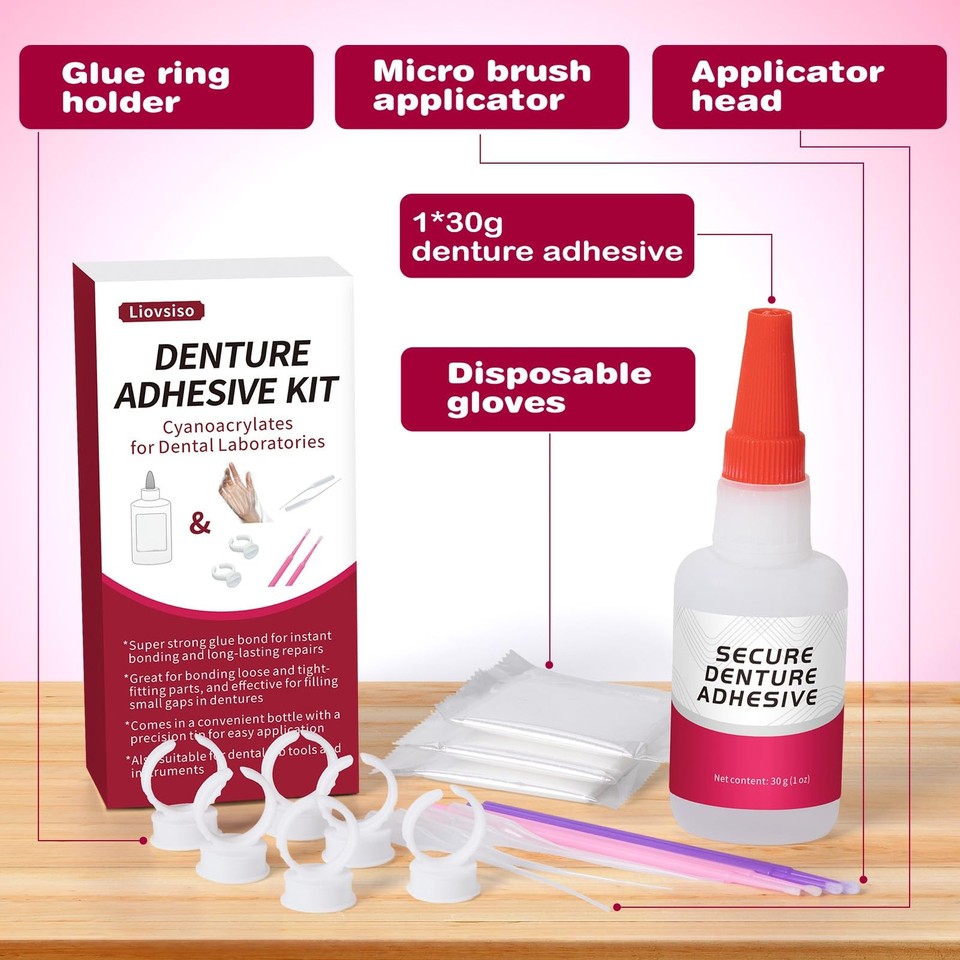 Dental Lab Instant Bonding Dental Glue (1Oz) Repair Cracks & Secure ...