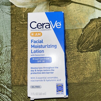 CeraVe AM Facial Moisturizing Lotion with Sunscreen - SPF 30, 60ml Exp ...