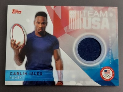 2016 Topps Olympic Team #USOTR-CI Carlin Isles Relic Card - Team USA ...