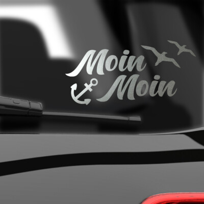 Auto Aufkleber Sticker Moin Moin Nordsee Sylt Föhr Westerland ...
