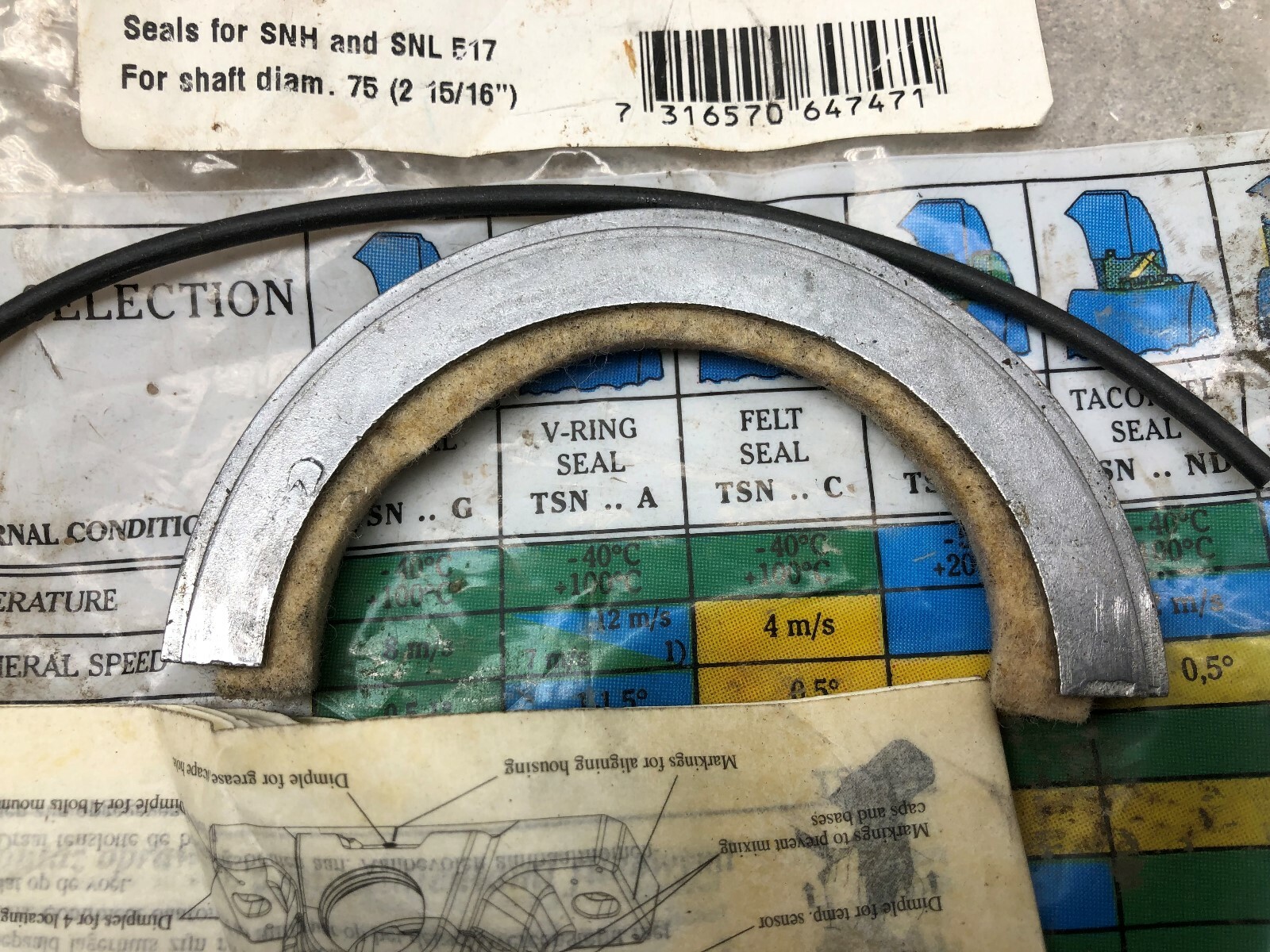 NEW NO BOX SKF SEAL TSN 517 C | eBay