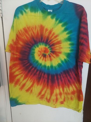 Tie Dye unisex T-Shirt RAINBOW Tye Dyed Tee XL, NEW | eBay