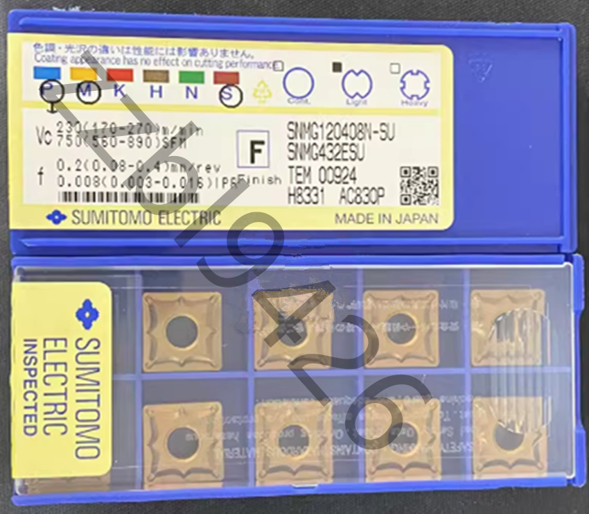 10PCS SNMG120408N-SU AC830P SNMG432ESU SUMITOMO CNC carbide inserts ...