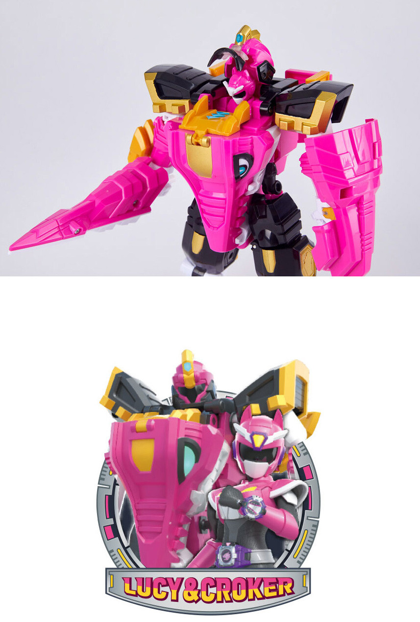 Miniforce Animal Tron CROKER & Lucy Ranger Crocodile Transforming Robot ...