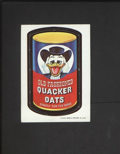 1967 Topps Wacky Packages Die Cut #18 Quacker Oats Variation Set Break ...