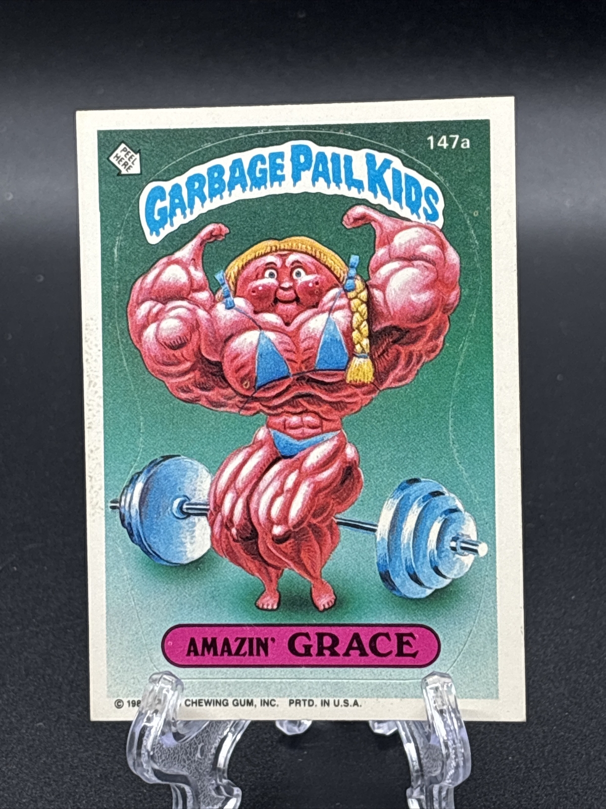 1986 Topps Garbage Pail Kid Amazin’ Grace R27110 | eBay