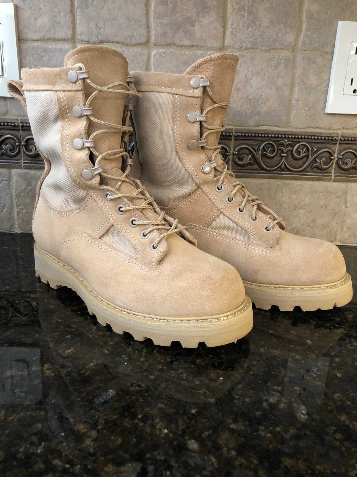 BATES FLIGHT AND COMBAT VEHICLE CREWMAN BOOTS SIZE 5XW 09-D-0033 ...