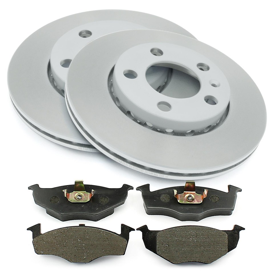 Brake Discs Brake Pads Front 239Mm For VW Fox Polo 9N 9A4 Skoda Fabia I ...