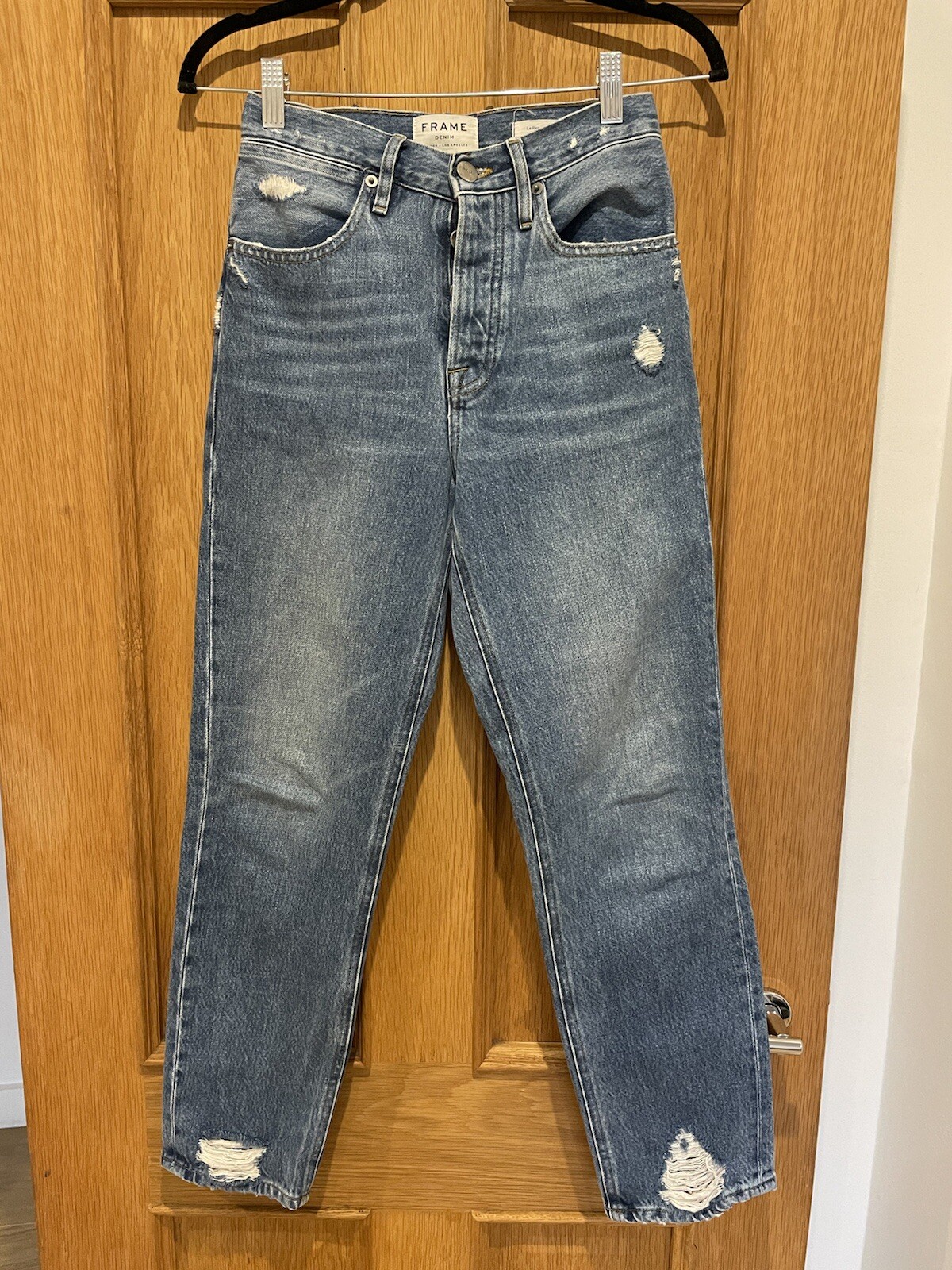 Gorgeous Womens Frame Blue Denim Le Pegged Jeans UK 6 - Gem