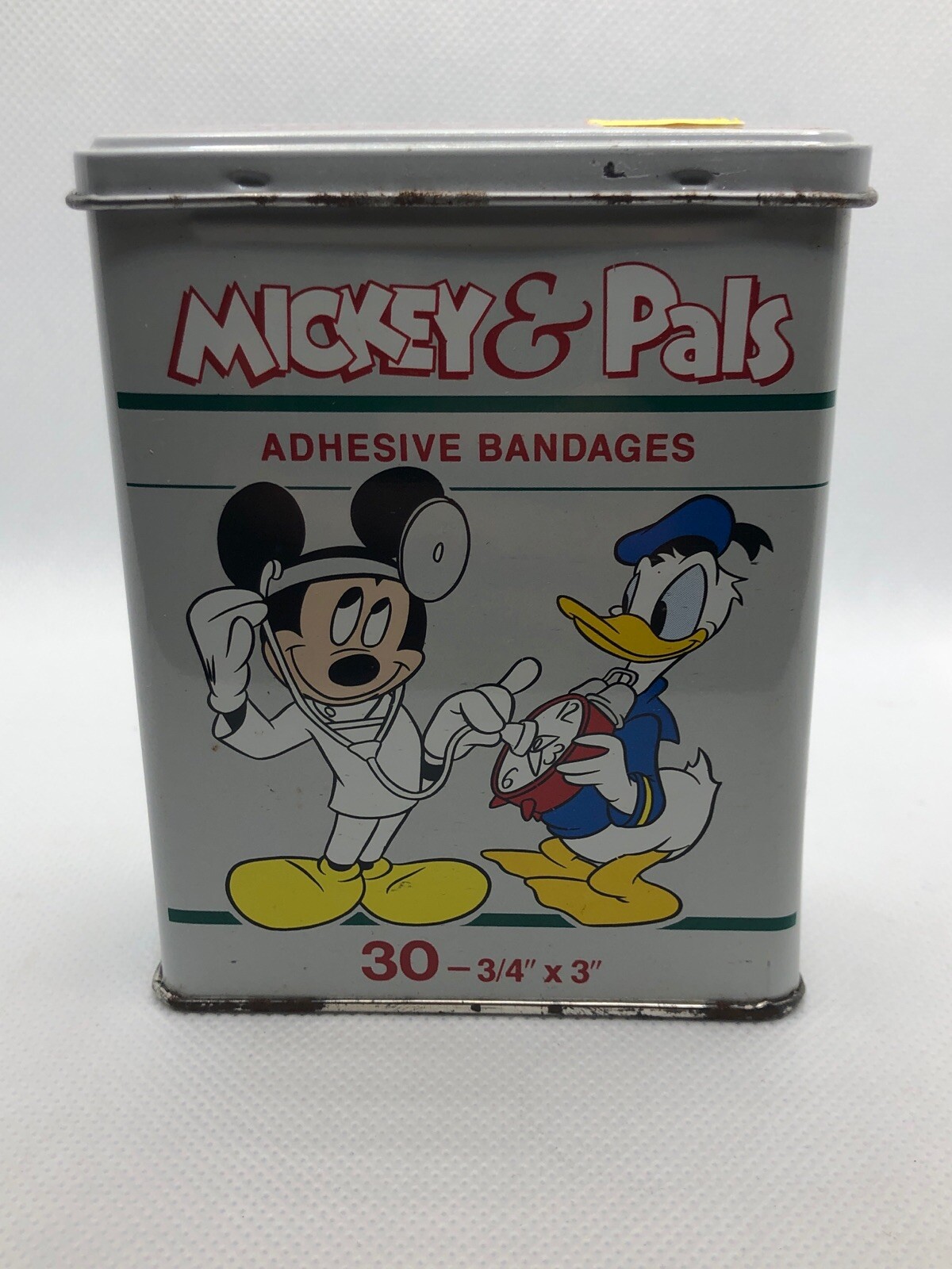 RARE Vintage Mickey Mouse and Pals Band Aid Tin Disney Collectible 28 ...